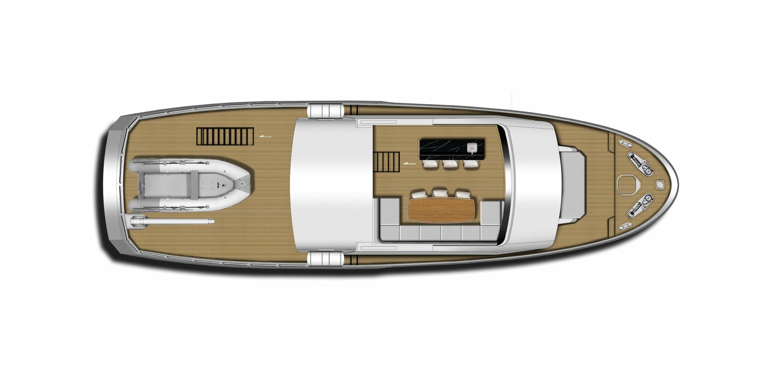 Under-24 meter steel displacement Yacht B77 | Bering Yachts