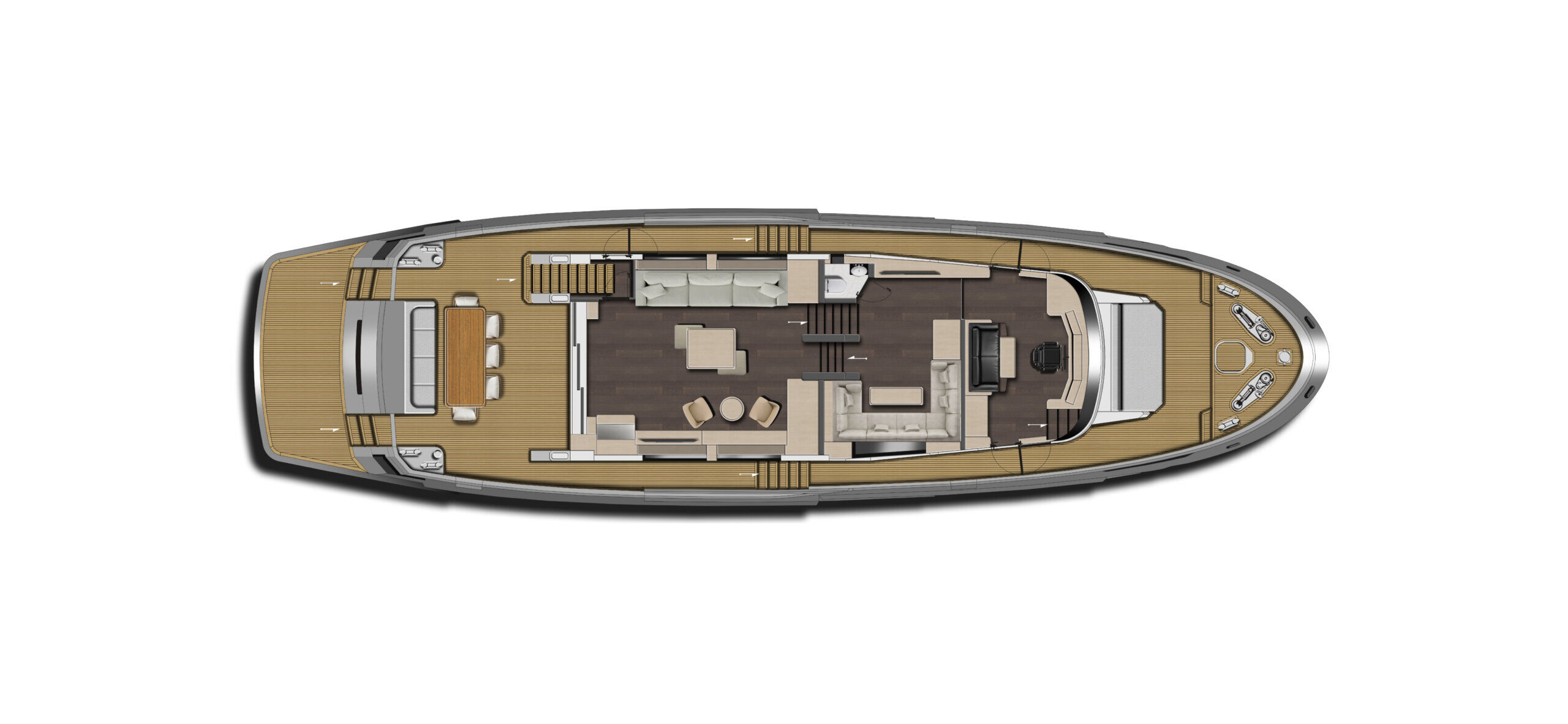 Under-24 meter steel displacement Yacht B77 | Bering Yachts
