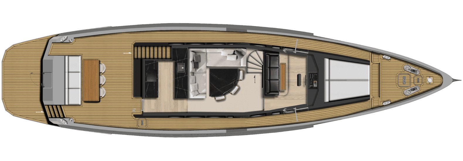 B70 Levanna steel under 24m displacement boat | Bering Yachts